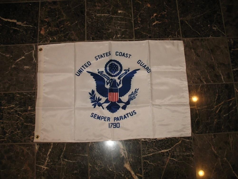 Amazon.com : Large US COAST GUARD FLAG - 3x5 Foot DOUBLE SIDED ...