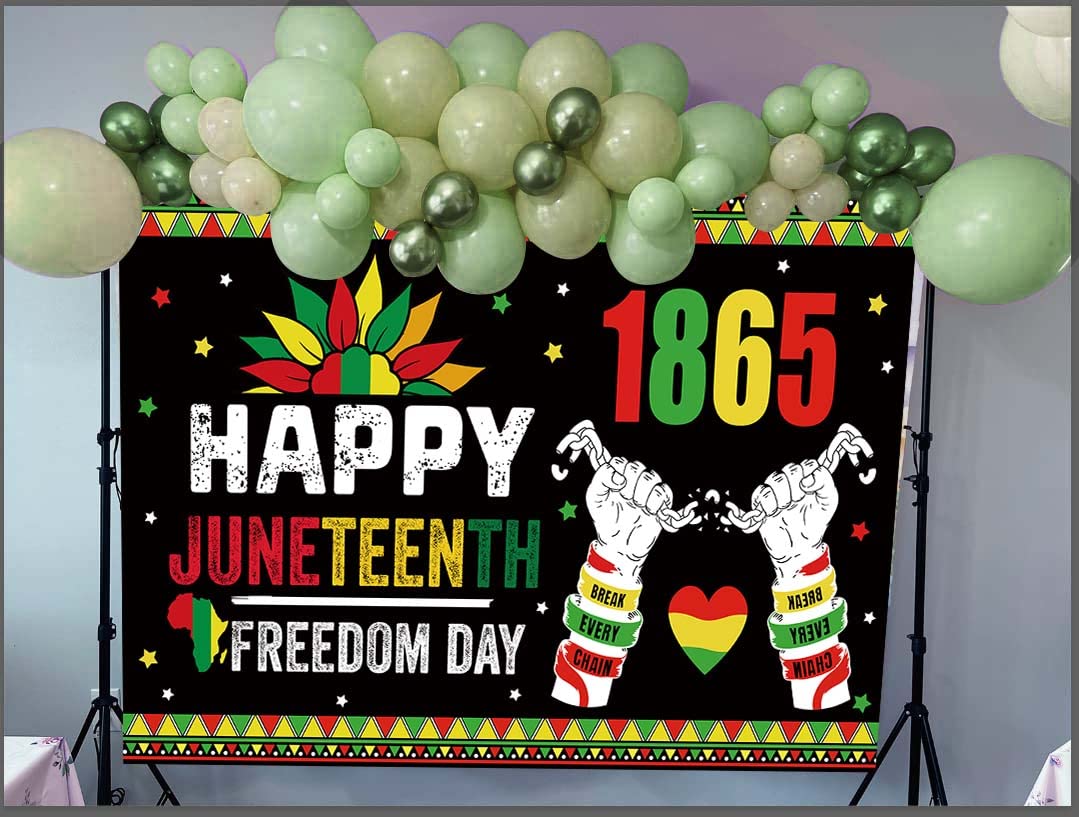 Snapklik.com : Happy Juneteenth Backdrop 7x5FT June 19th 1865 ...
