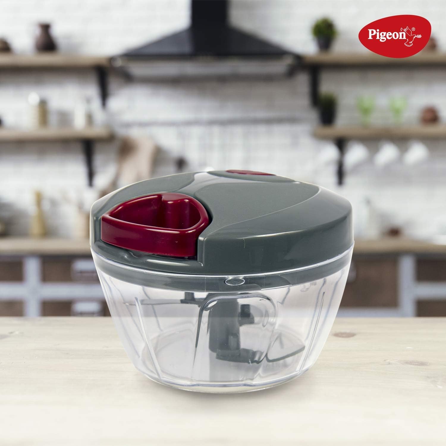 Pig’eon Polypropylene Mini Handy and Compact Chopper with 3 Blades for ...