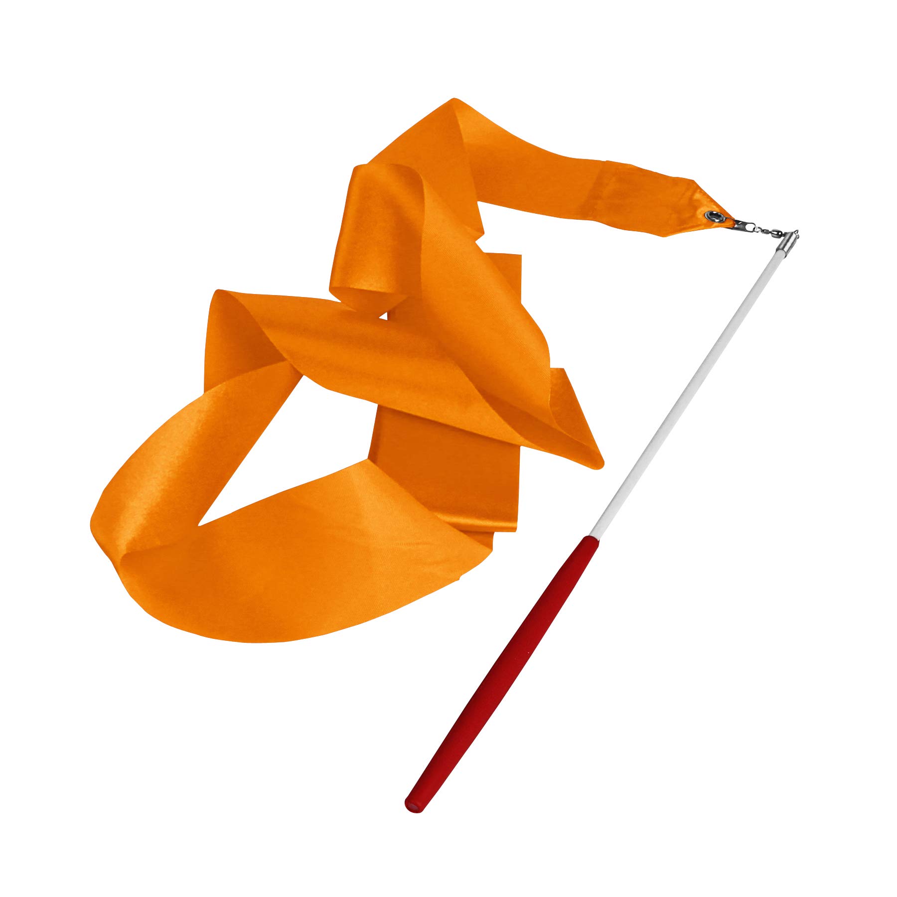 4M Dance Gym Ribbon Rhythmic Art Gymnastic Streamer Baton Twirling Rod ...