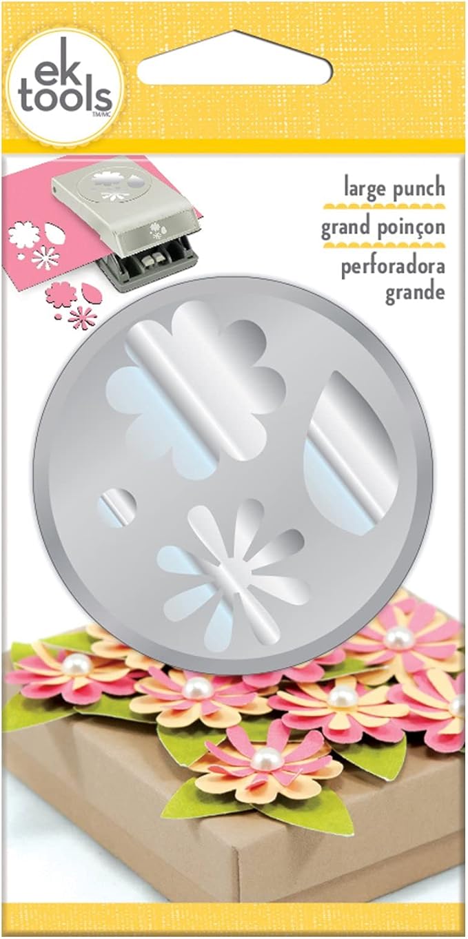 Amazon.com: EK tools Flowers and Leaves Punch, Large, New Package