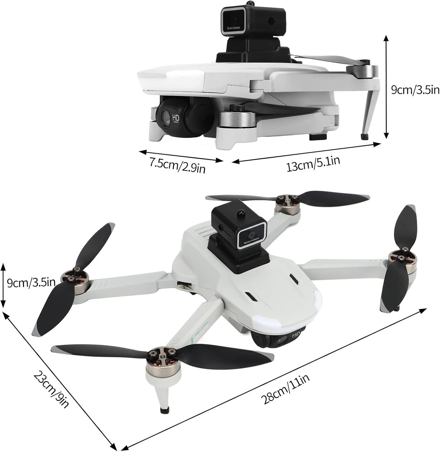 Zooke Mini drones, dron GPS con cámara dual FPV 1080P para adultos ...