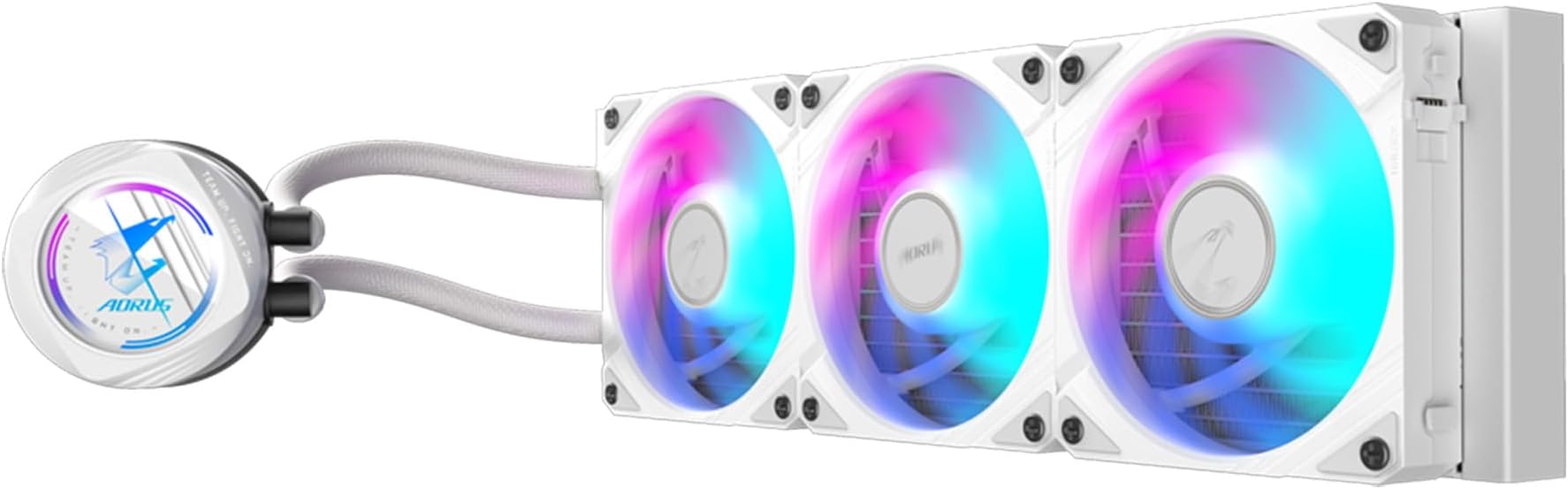 Amazon.com: Syn 360 White - AIO CPU Liquid Cooler - LCD Screen Inside ...