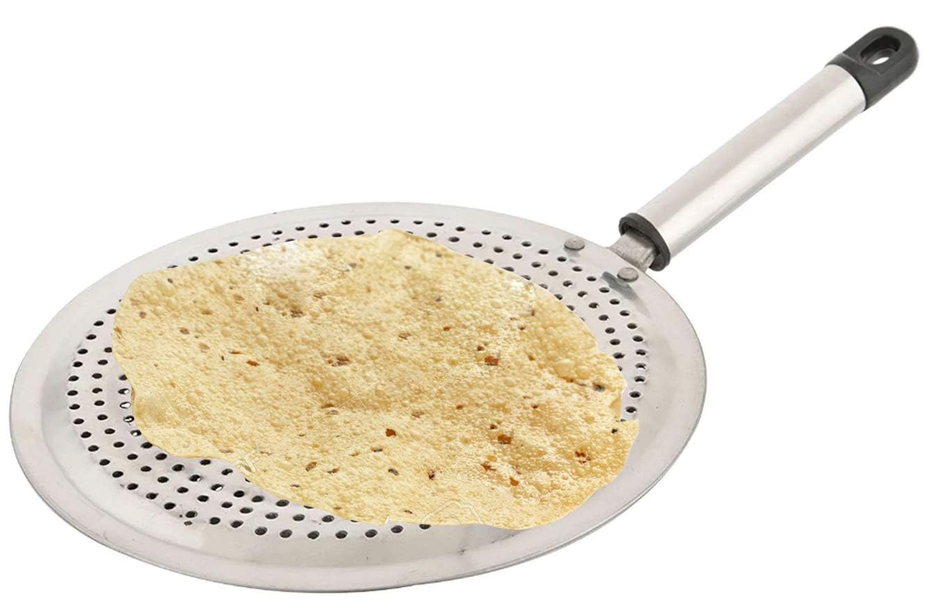 Induction Grill Pan Steel Phulka Grill Roaster For Gas Stove - Roti ...