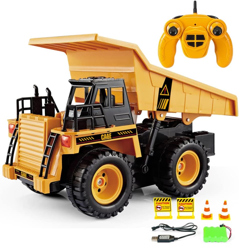Masroo Remote Control Dump Truck Fully Functional RC Tractor Remote ...