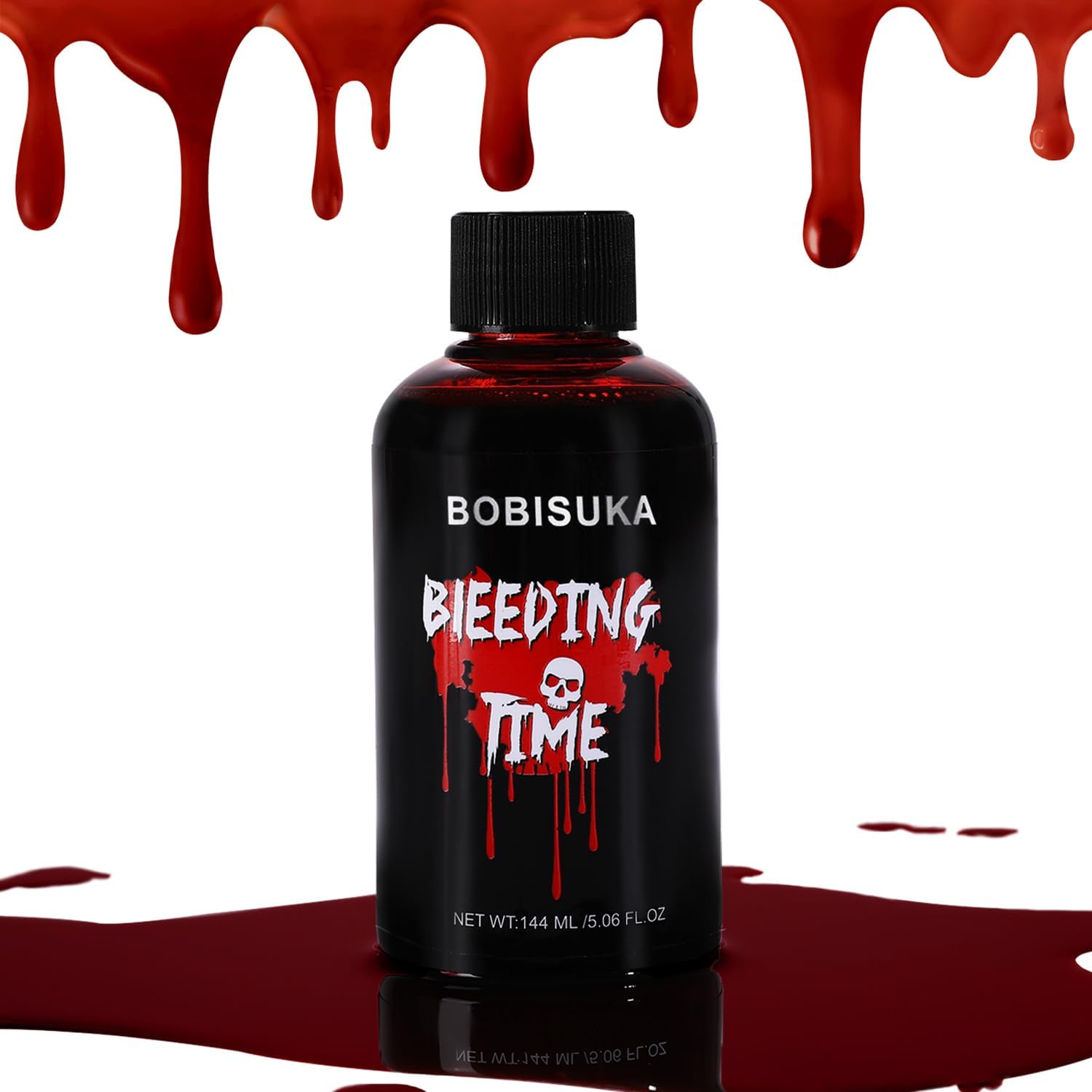 Amazon.com: BOBISUKA Halloween Fake Blood + 10 Pack of Easy to Fill ...