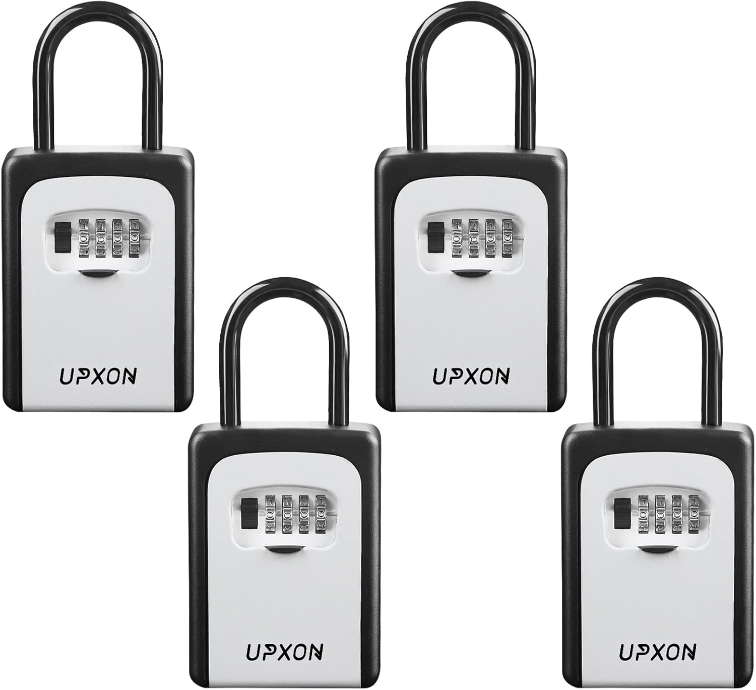 Amazon.com: Key Lock Box, UPXON Large Capacity Key Safe Lock Box with Resettable Code, Portable ...