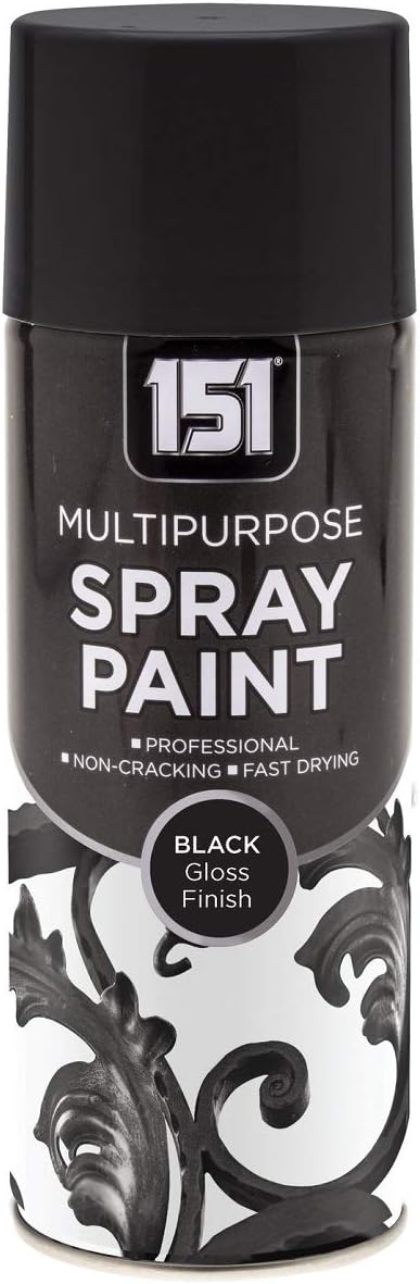 All Purpose Black MATT 400ML - Professional Satin Finish Spray Wood ...