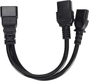 Y Splitter Power Cord, Reinforcement IEC320 C20 To C13 Cable for ...