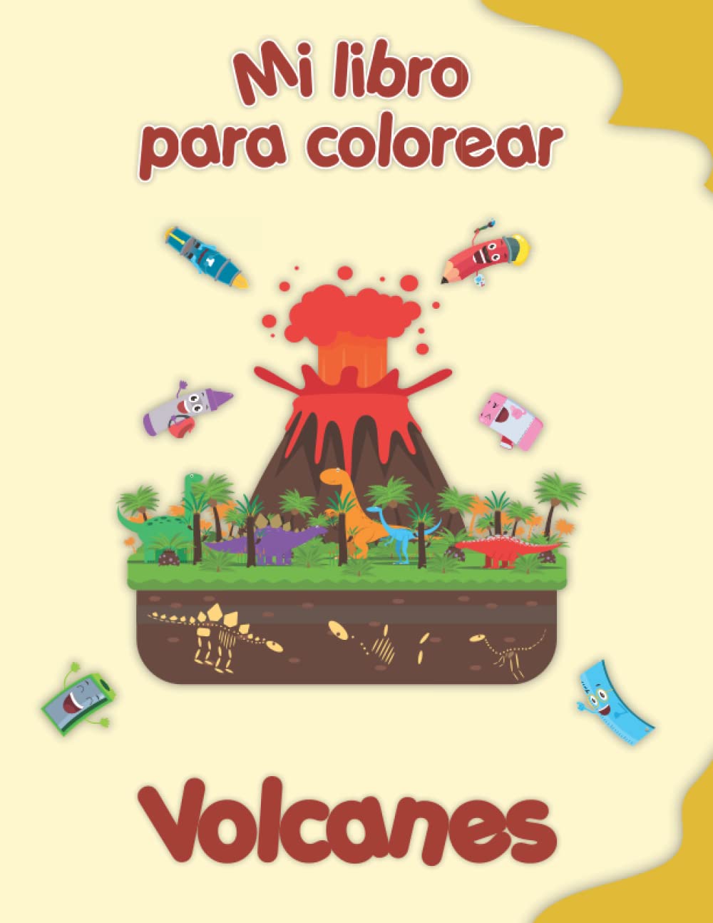 Dibujos Para Colorear De Volcanes