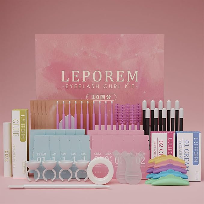Amazon.co.jp: LEPOREM 【ルポレム公式】セルフ まつ毛カールキット マツエク エクステ つけまつ毛用ラッシュリフト ペア ...