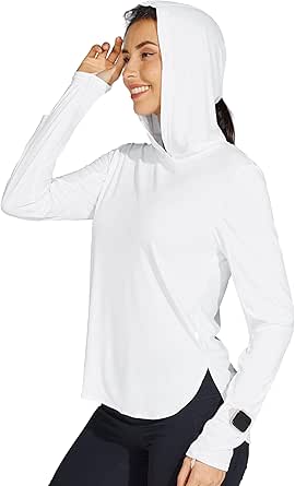 Willit Women's Sun Shirts Hoodie UPF 50+ SPF Long Sleeve Hiking Lightweight Quick Dry UV ...