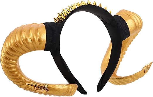 MOKKHNB Gothic Antelope Horn Headband Punk Devil Costume Accessory for ...