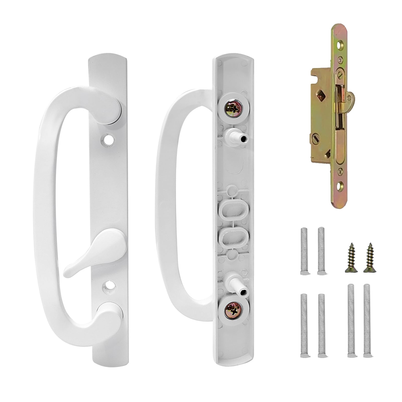 Toyvarnix Offset Position Non-Keyed Sliding Patio Door Handle Set,45 ...