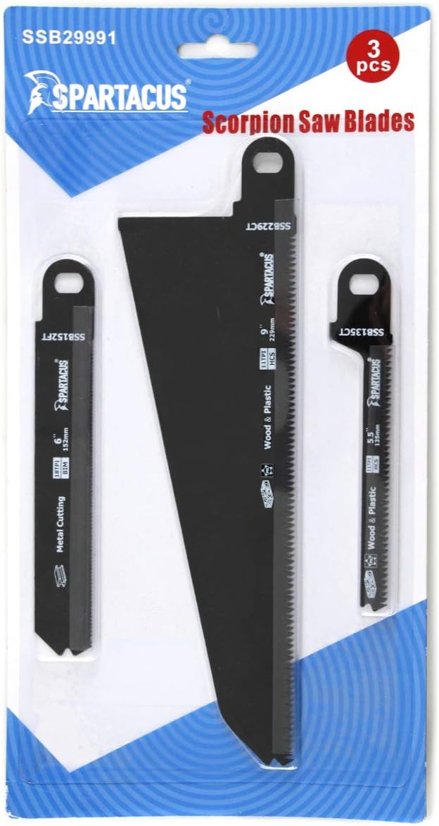 Spartacus SSB229CT 239mm Pack of 2 Scorpion Saw Wood Cut Blade Fits ...