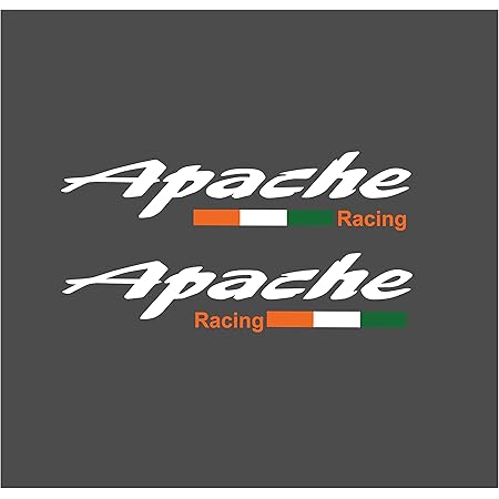 ISEE 360 Tvs Apache Racing RTR 160 180 4v Sticker Vinyl Decal Bike ...