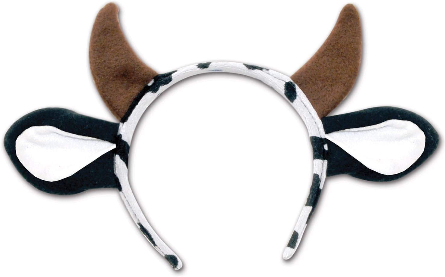 Amazon.com: Beviliu Realistic Moveable Cow Ears Headbands, Furry Cow ...