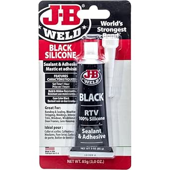 Black RTV Silicone Sealant and Adhesive - 3 oz : Amazon.co.uk: DIY & Tools