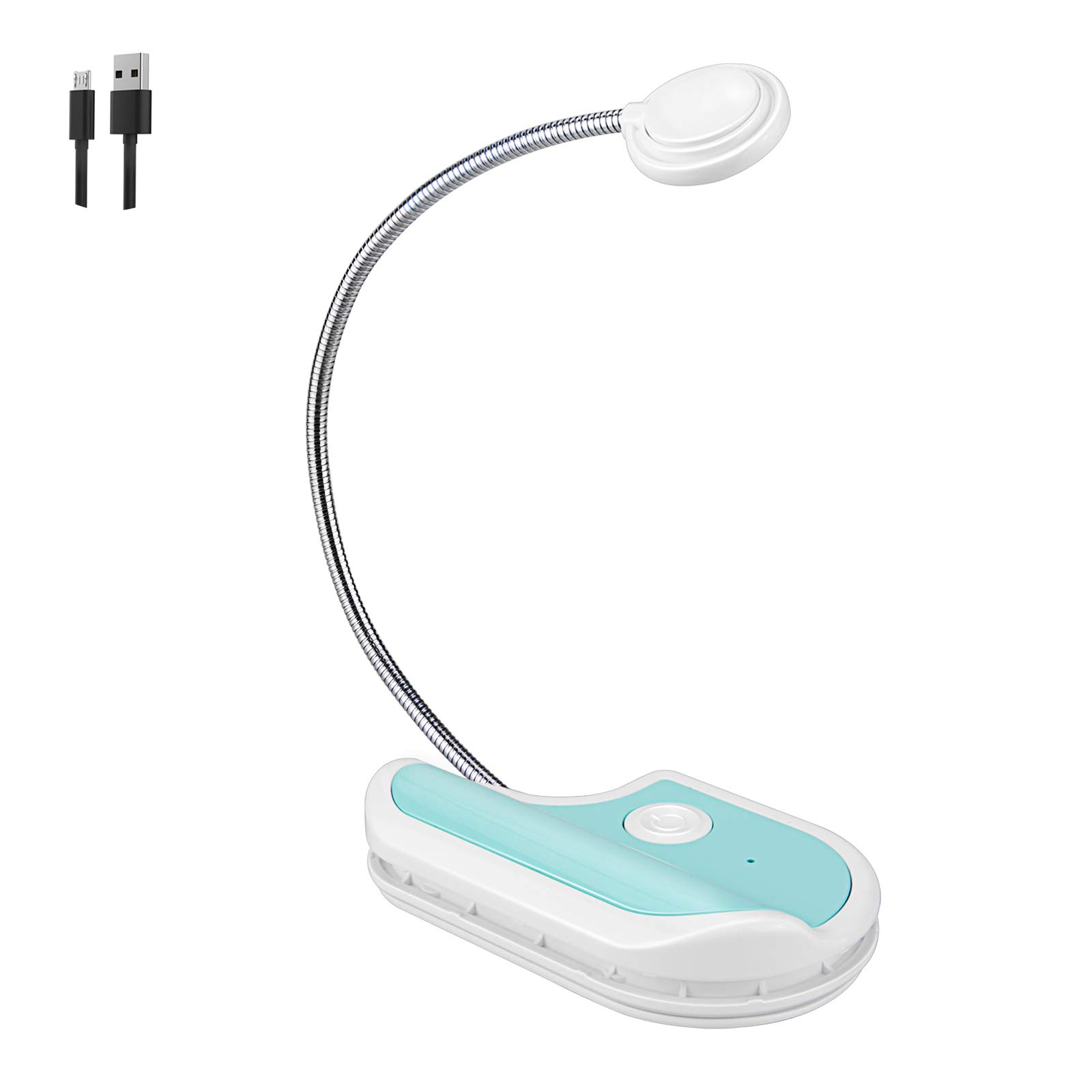 Snapklik.com : Rechargeable Kids Reading Light, 3 Modes Clip-On Book Light