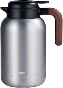 Amazon | 保温ポット 大容量 卓上ポット サーモ スポット 1.5L/2L 保温フラスコ 真空断熱 保温 保冷 316ステンレスティーポット ワンキーウォーター 魔法瓶 洗いやすい ...