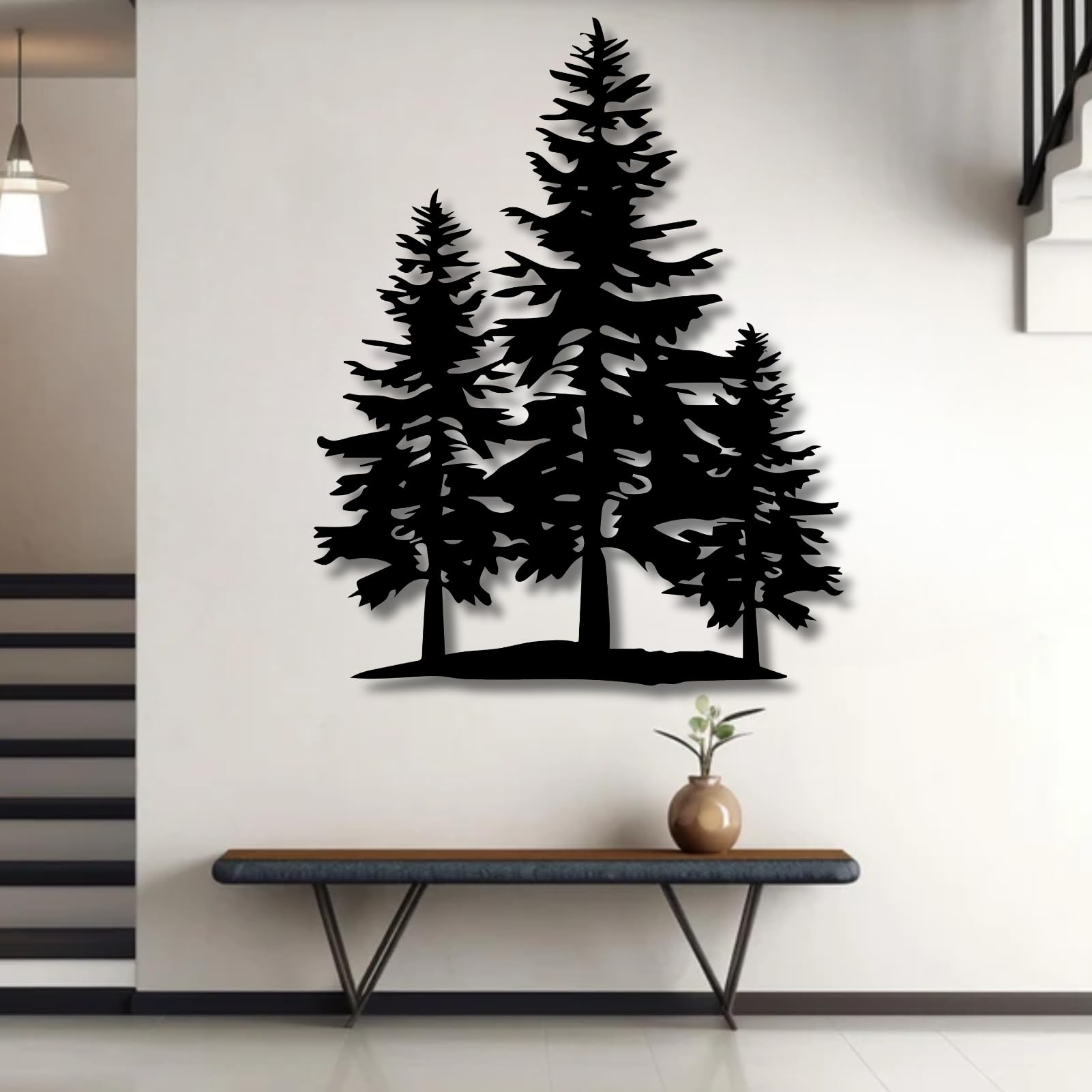 Amazon.com: rumloch Metal Pine Tree Wall Art,Pine Tree Decor,Pine Tree ...