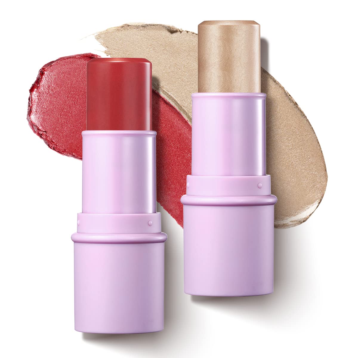 Amazon.com: LUXAZA 2Pcs Makeup Stick With Highlighter & Bronzer ...