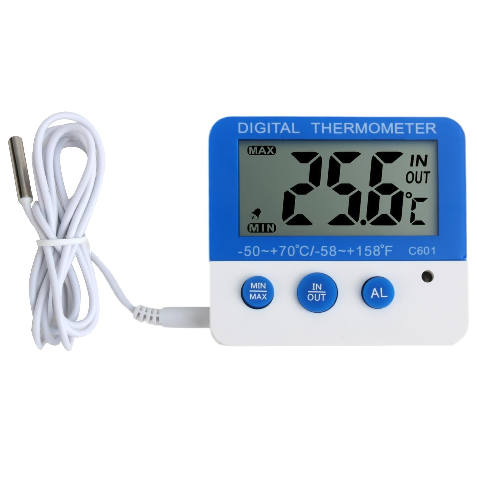 Buy Digital Freezer/Fridge Thermometer with Magnet and Stander, Mini ...