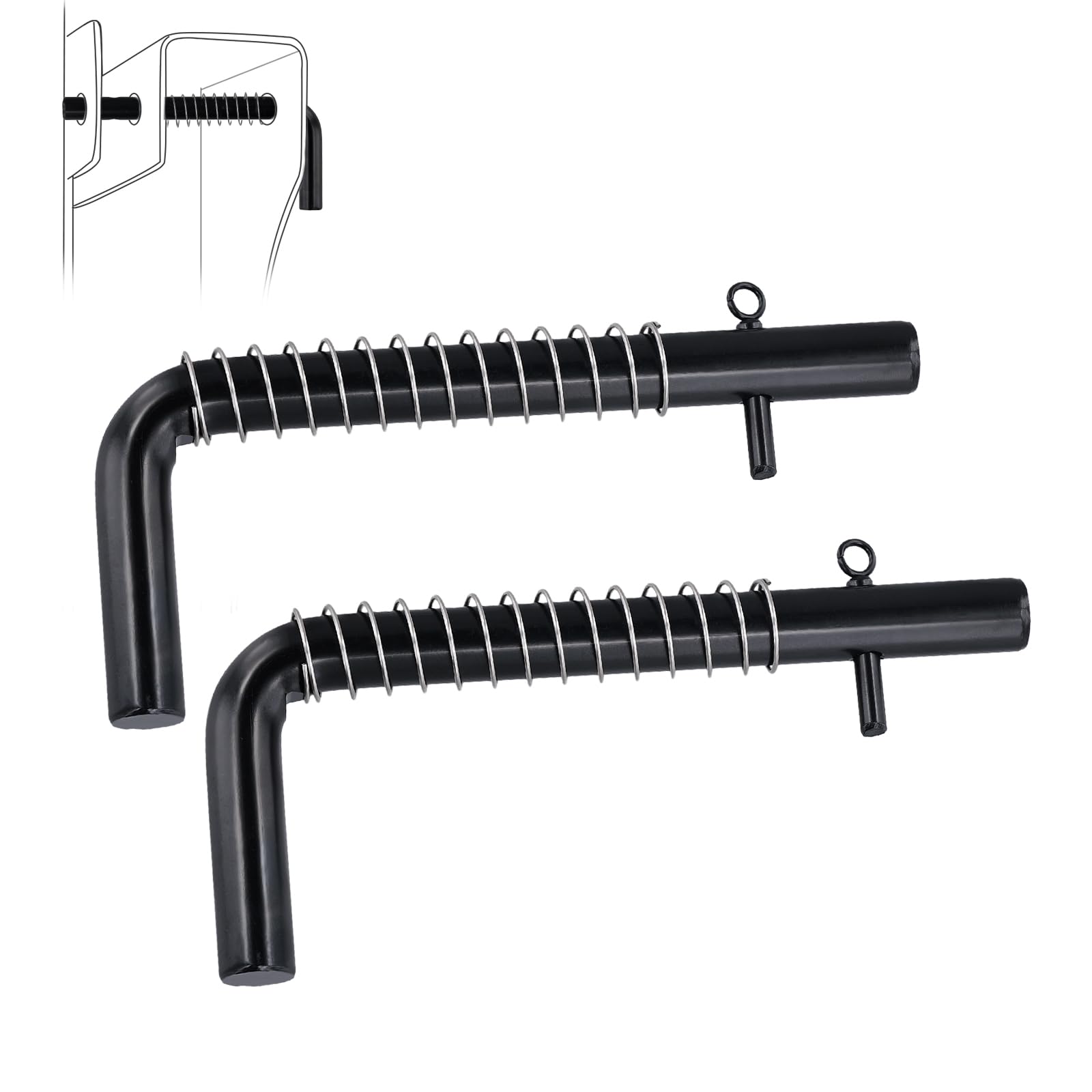 Nqeuepn 2 Packs Trailer Gate Spring Latch Kit Heavy Duty | Desertcart INDIA
