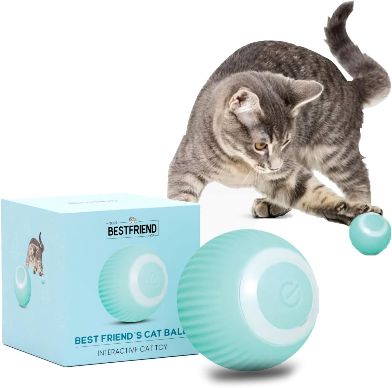 Interactive Cat Ball | Cat Toys Interactive for Indoor Cats | Indoor ...