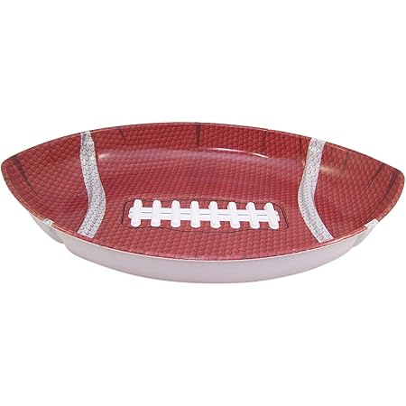 Amazon.com | Game Day Football Shaped Party Food Serving Tray, 17 Inch ...