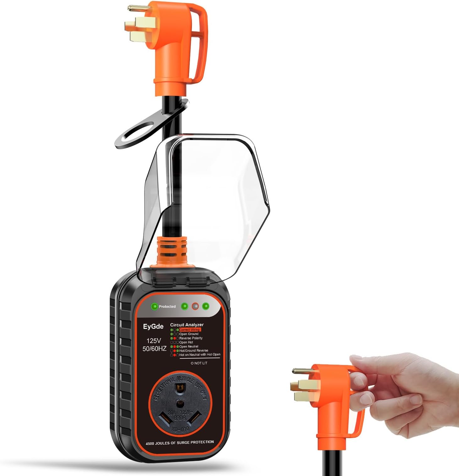 Amazon.com: Maypott 30 Amp RV Surge Protector with 50A to 30A ...