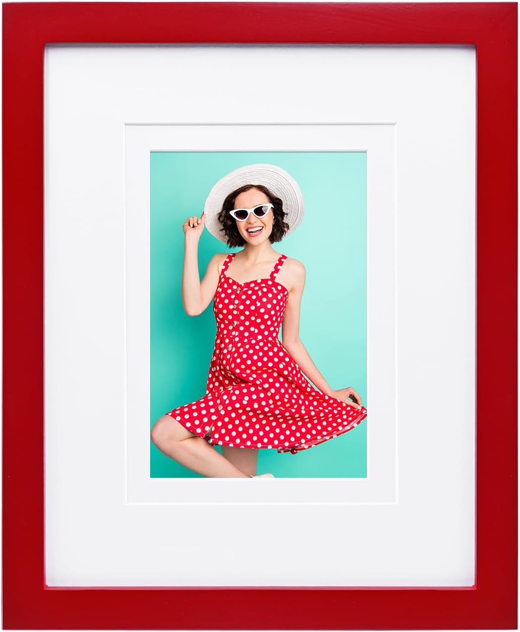 Amazon.com - KINLINK 8x10 Picture Frames Red, Wood Frames with Acrylic ...