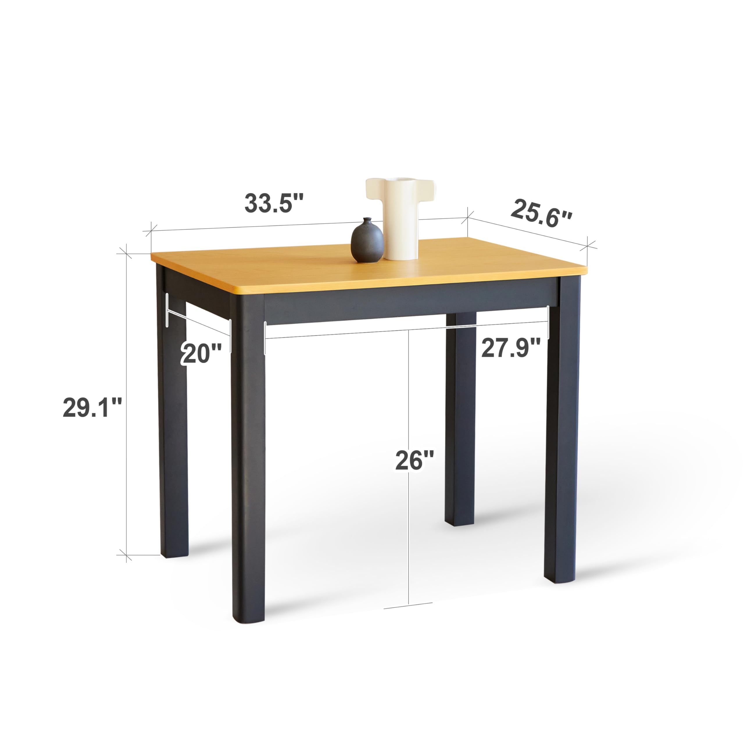 Snapklik.com : Livinia Cabin 33.5" Wooden Dining Table/Small ...