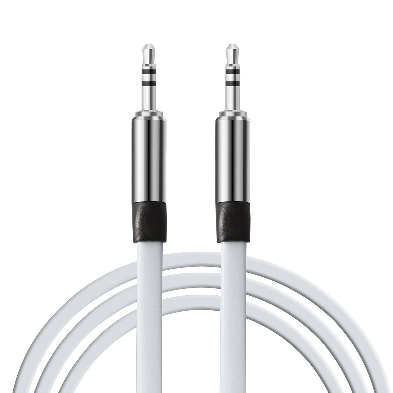 Amazon.com: VIEWTEK 3.5mm Male to Male Stereo Audio Aux Cable (White ...