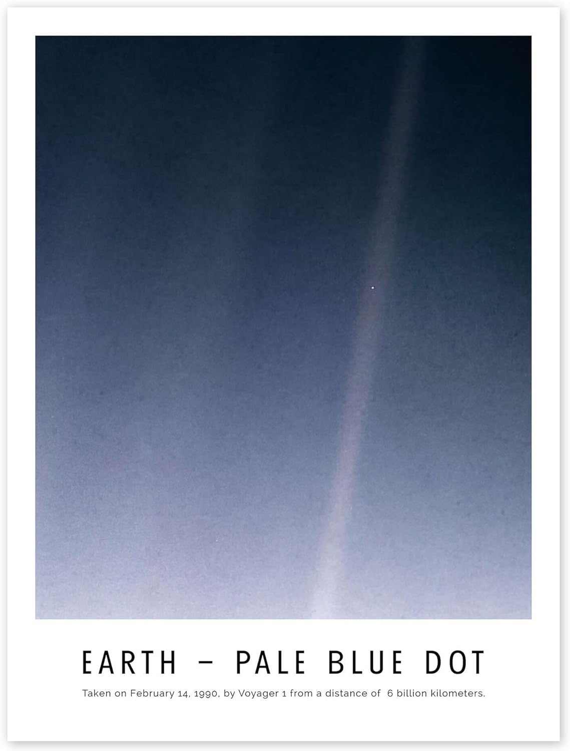 Earth - Pale Blue Dot Poster by NASA 30 x 40 cm Blue Wall art Wall ...