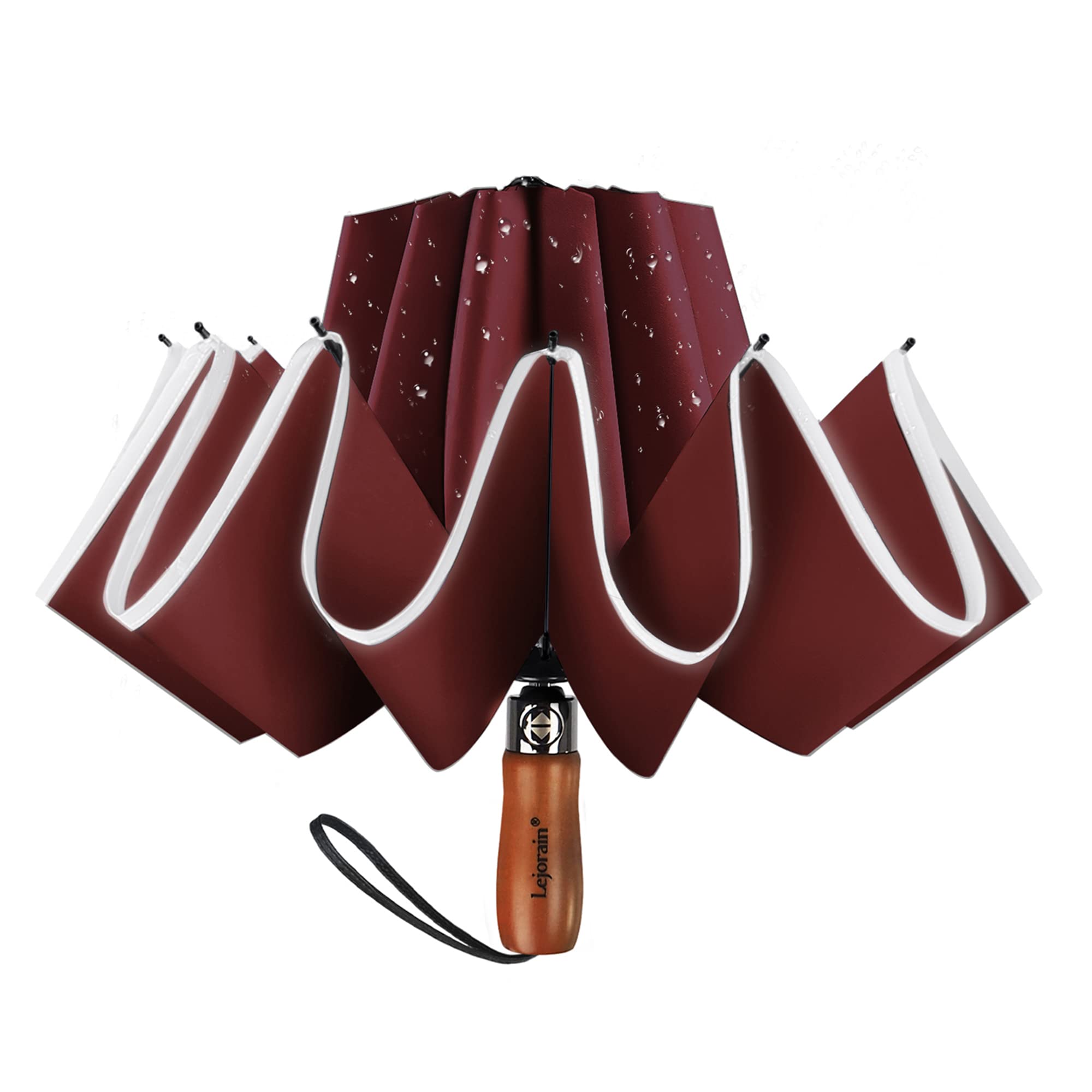 Snapklik.com : Lejorain Large Reverse Umbrella -50 Inch Windproof ...