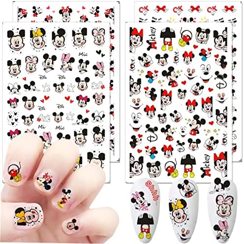 Amazon.com: 3D Cartoon Nail Stickers Cute Nail Decals Kawaii Designer ...