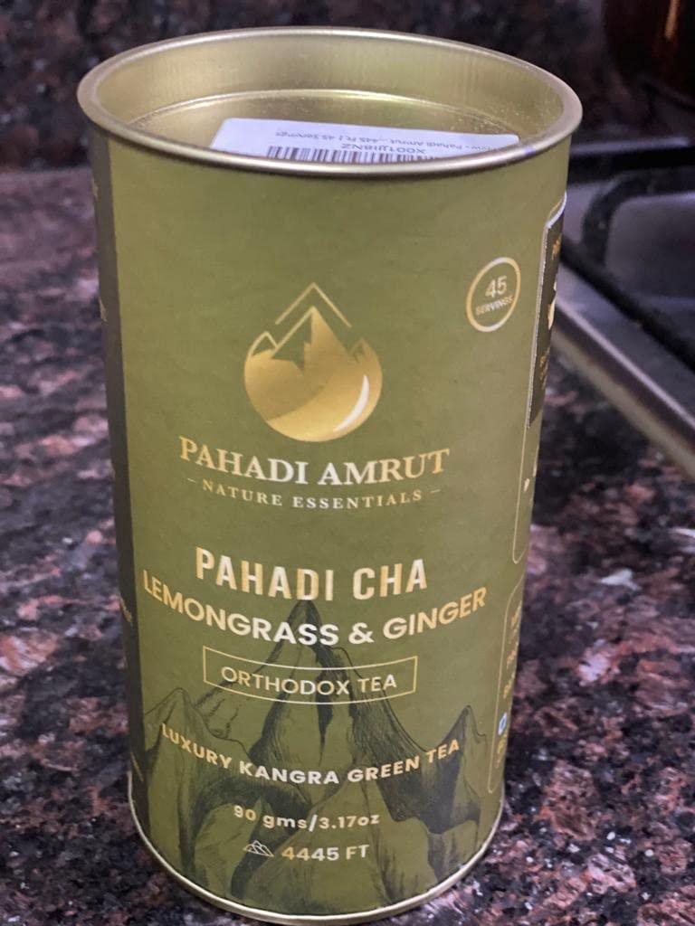 Pahadi Amrut Lemongrass and Ginger Tea, 90 gms | Luxury Kangra Green ...