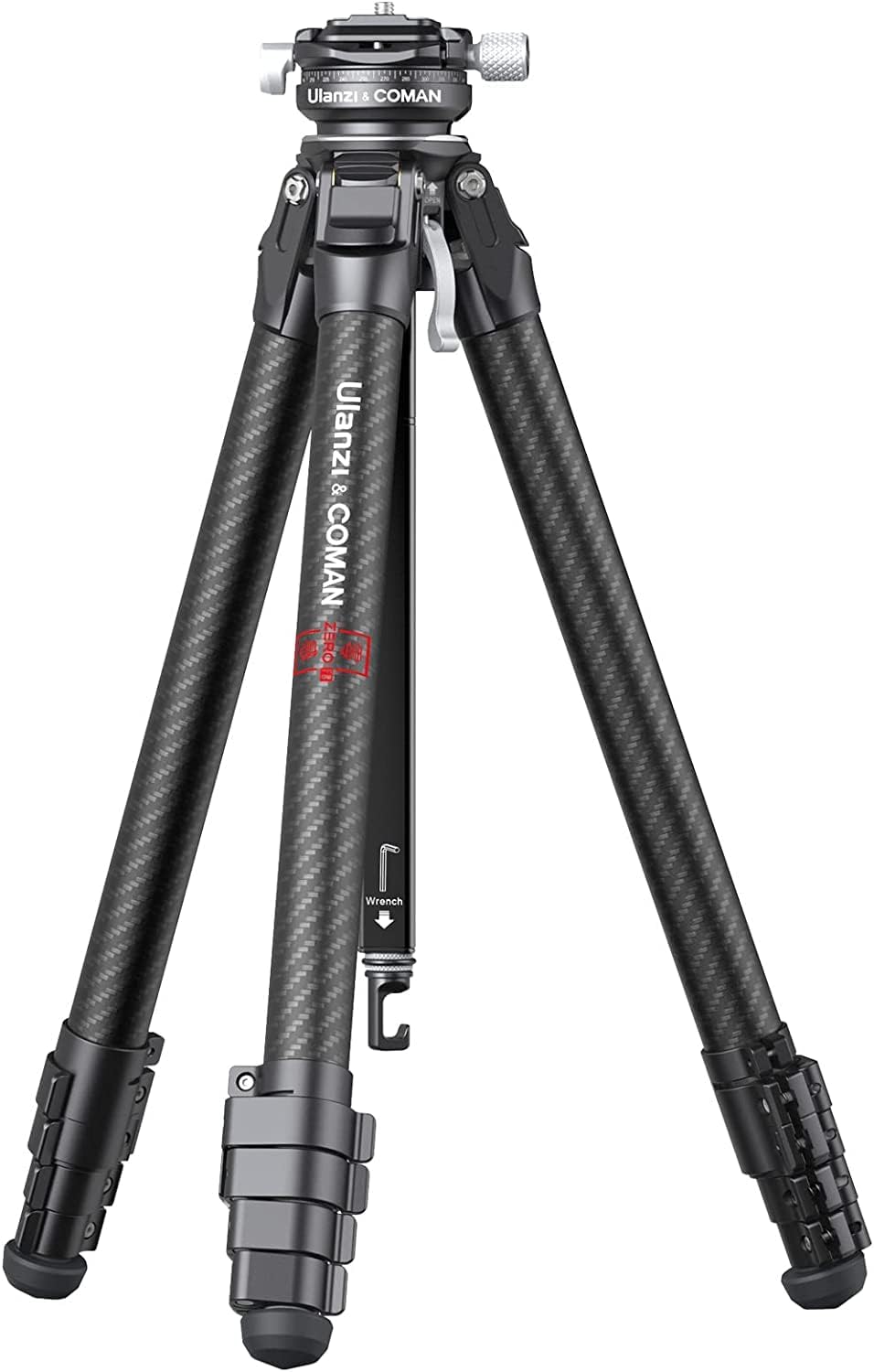 ULANZI Zero F38 Professional Camera Tripod, 62.2" Lightweight Carbon ...
