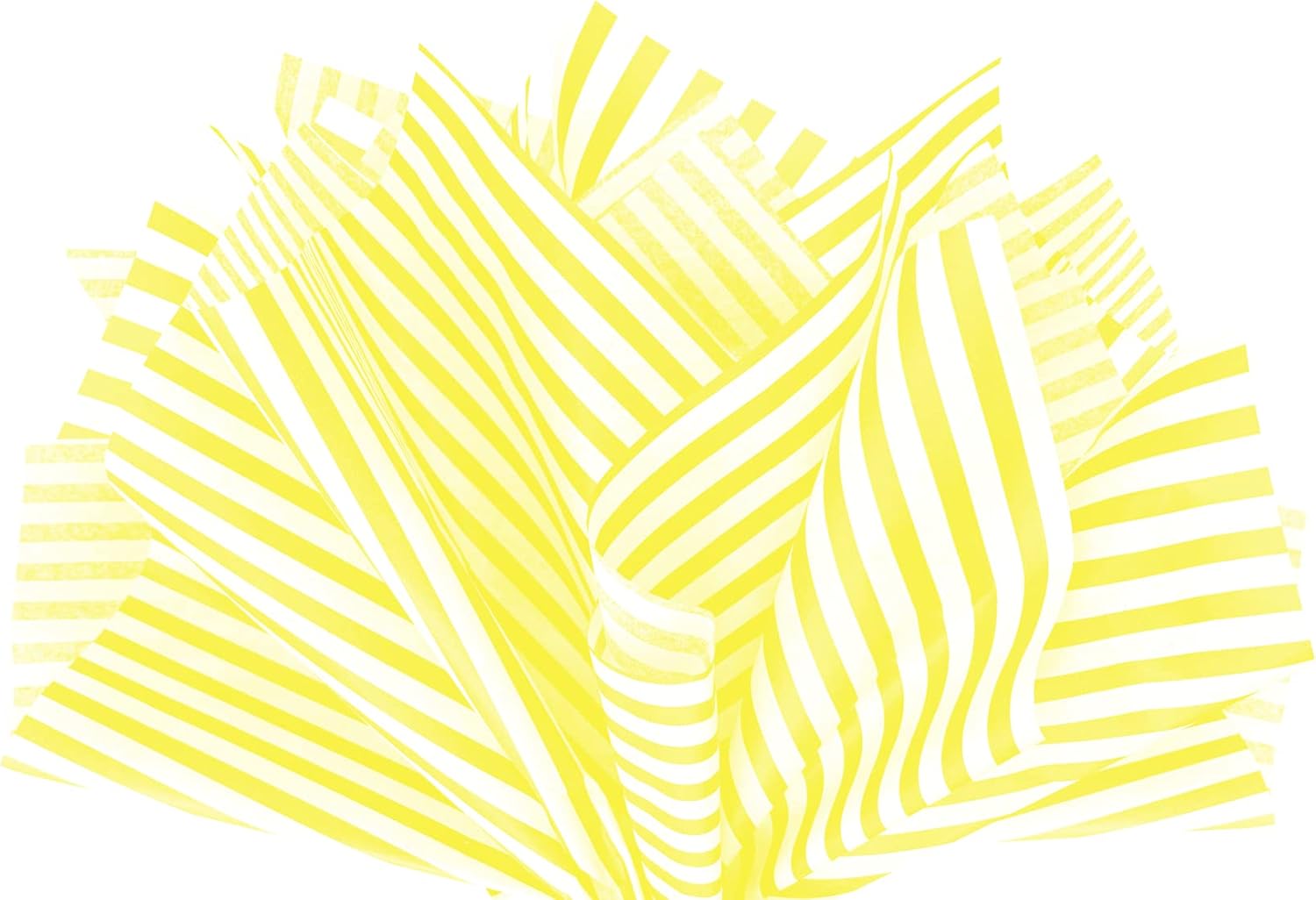 Amazon.com: Flexicore Packaging Yellow Pin Stripe Print Gift Wrap ...