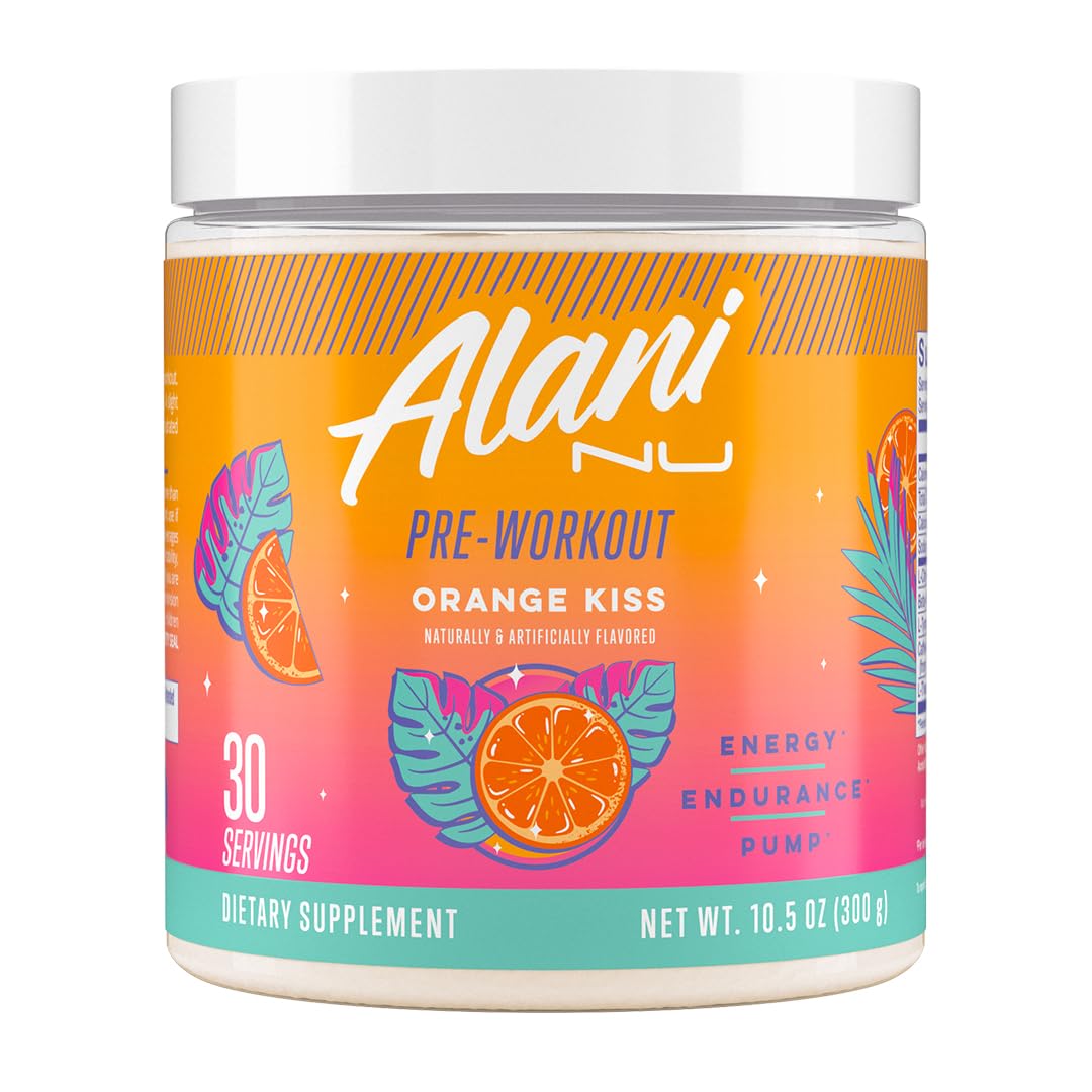 Alani Nupre Workout Powder Orange Kiss Amino Energy Boost Endurance ...