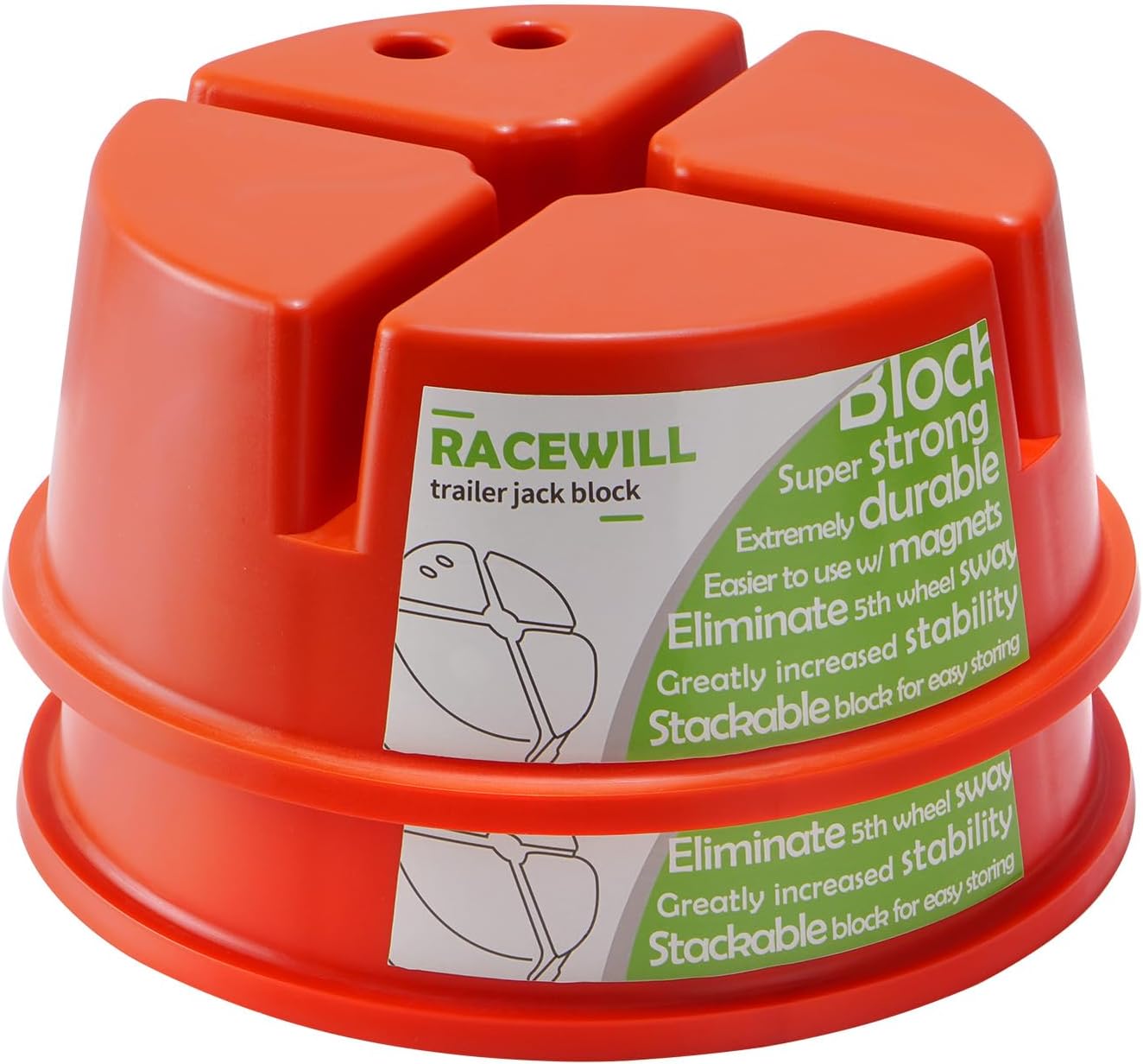 Amazon.com: Racewill Trailer Jack Blocks: 2Pack RV Camper Stabilizer ...