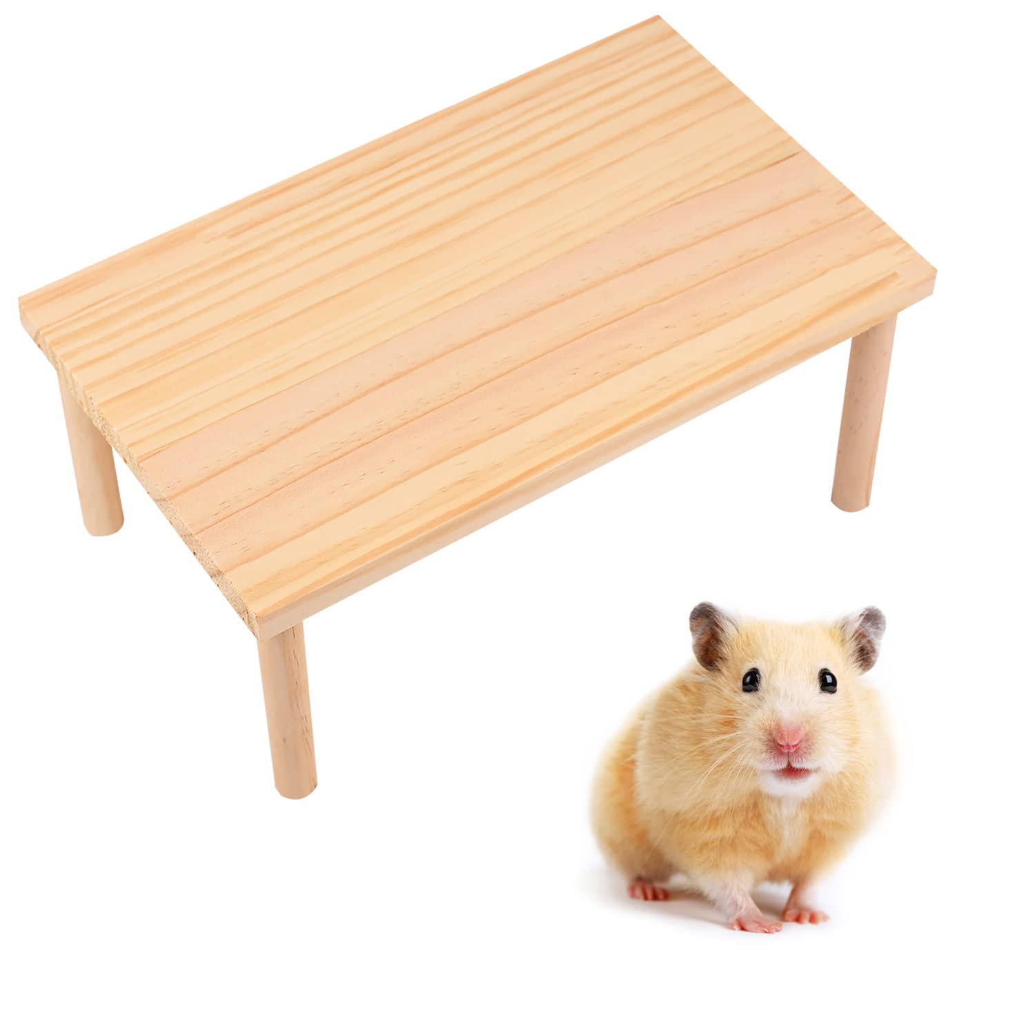 NAUZE Wooden Hamster Platform Toy Hamster Stand Platforms Perches for ...