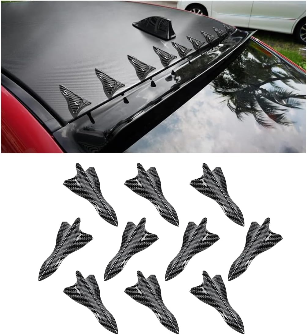 Amazon.com: 10PCS Car Diffuser Shark Fin Kit, Auto Air Vortex Generator ...