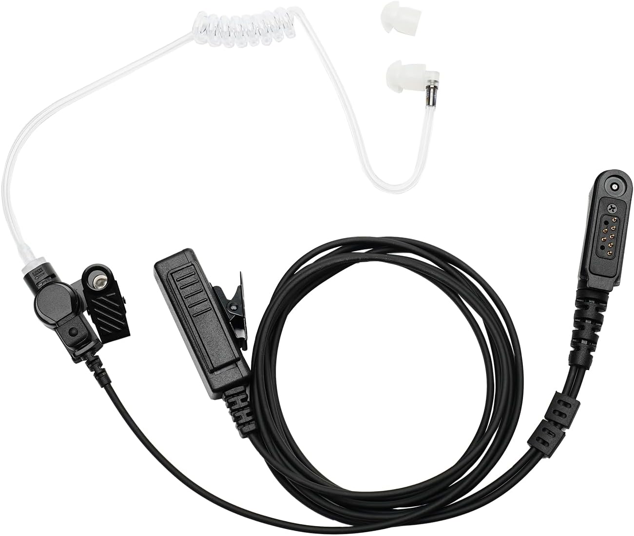 Amazon.com: TDYU Walkie Talkie Earpiece Headset with Mic PTT Compatible ...