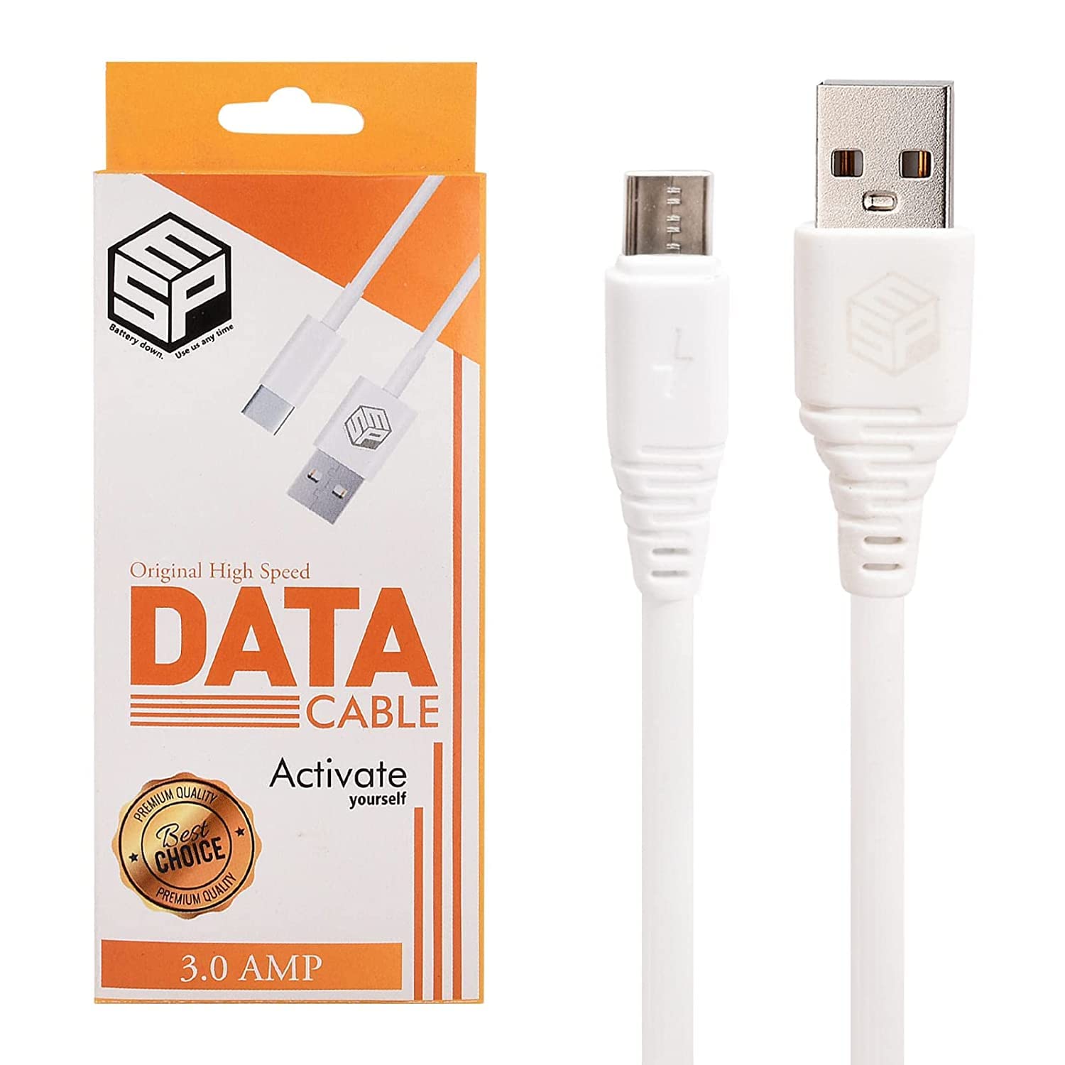 SPM V-8 Original High Speed Data Cable Activate 3.0 AMP Type C-Cable ...