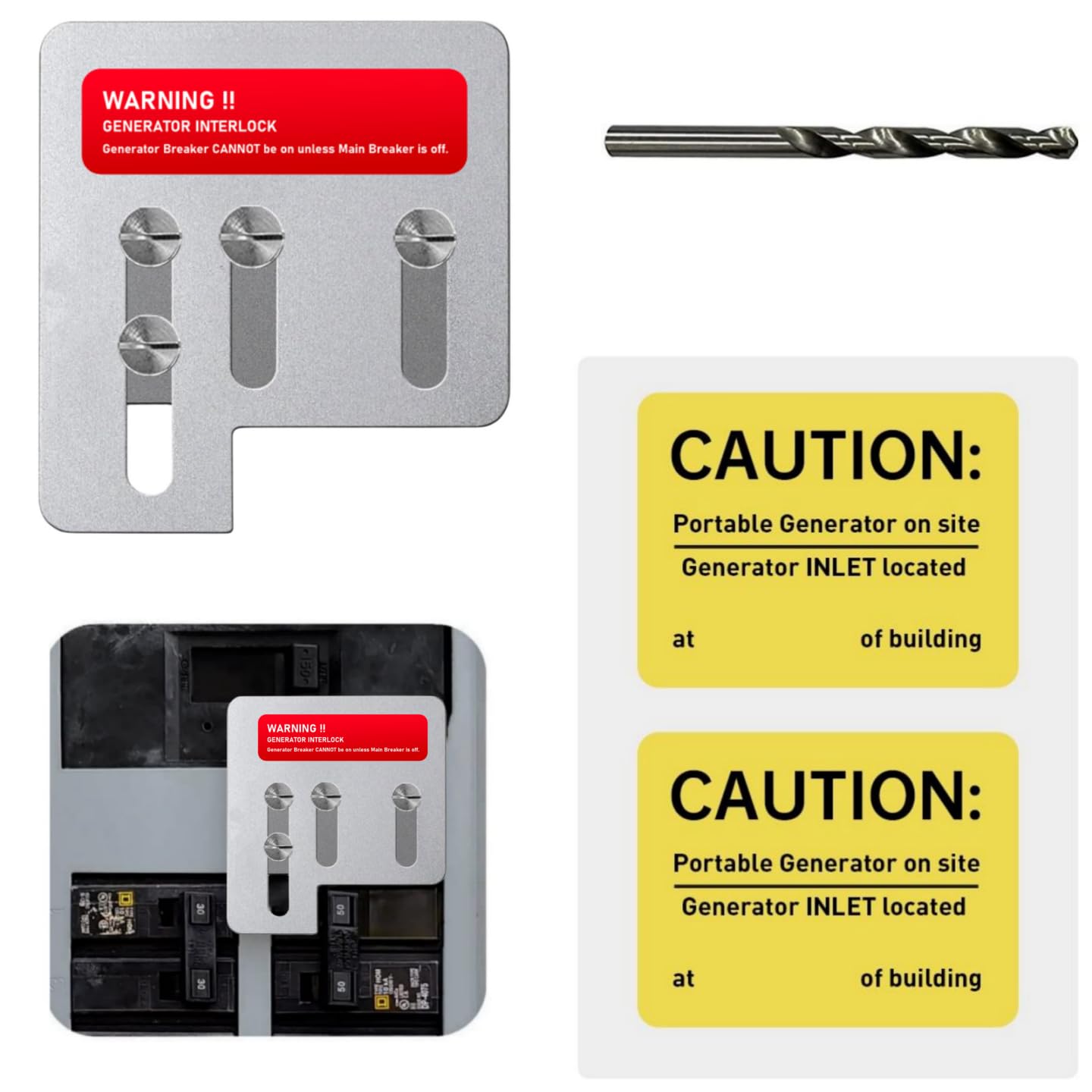 Generator Interlock Kit,Compatible with Square D QO or Homeline 150 or ...