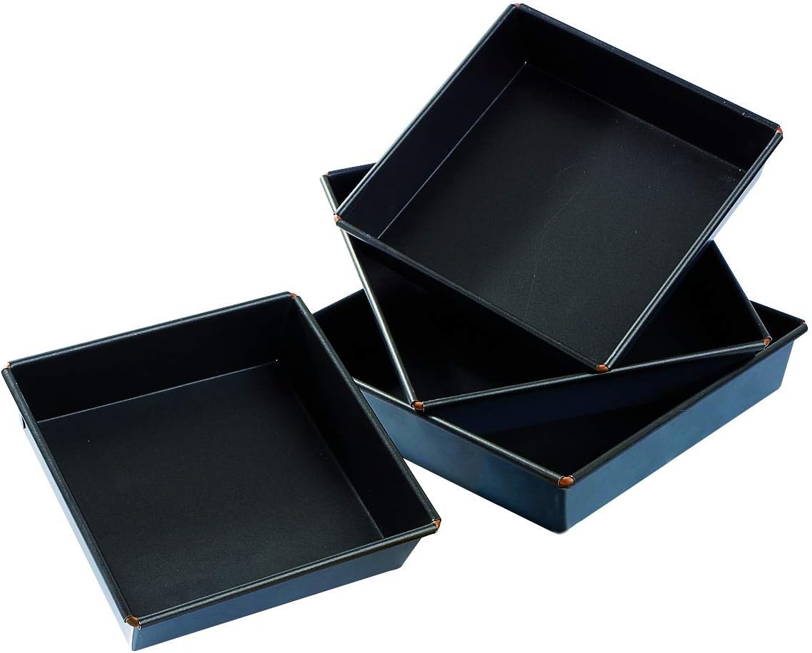 Amazon.com: Matfer Bourgeat Exopan Steel Square Cake Pan, Nonstick, 7 3 ...