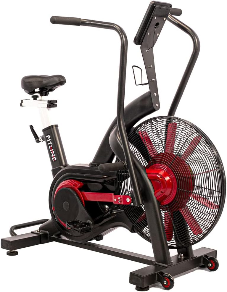 Fitline Hiit Air Bike-RAGE Full Body Workout for Exercise (Black & Red ...