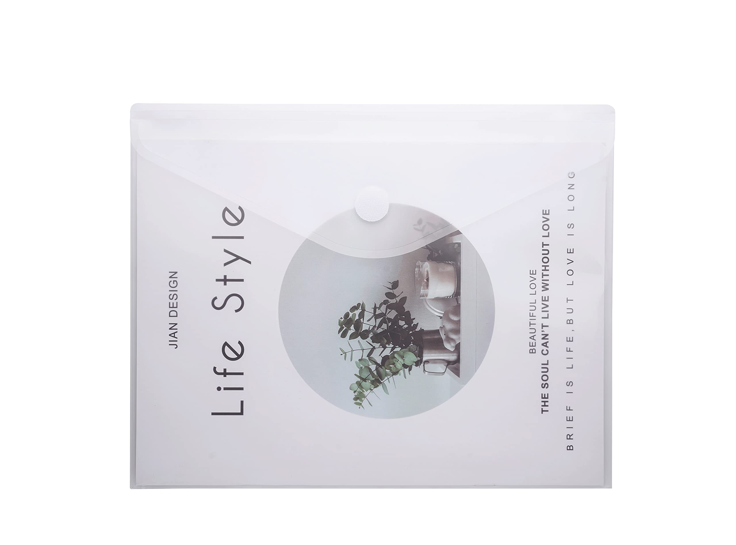 Snapklik.com : YESSART 8.5 X 11 Clear Letter Sized Plastic Envelopes ...